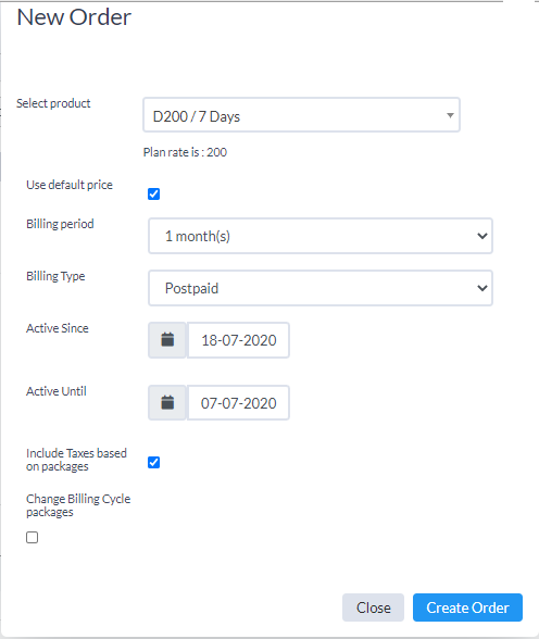Viewing all orders - Documentation - Jaze ISP Manager